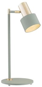 Argon 4276 - Stolní lampa DORIA 1xE27/15W/230V zelená/mosaz