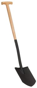 146135 vidaXL Zahradní rýč s rukojetí ve tvaru T ocel a tvrdé dřevo