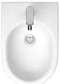 Cersanit Larga Oval, závěsný bidet CleanOn, bílá, K120-006