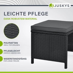 Juskys Polyratanová zahradní sestava Baracoa pro 8 osob Velikost: L