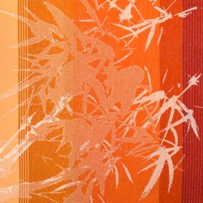 SCANquilt plážová osuška VELUR exotica oranžová 100 x 180 cm