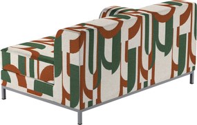 Potah na pohovku IKEA , levé provedení Kramfors 2-místná barva zelená látka pletený vzor, vzorované