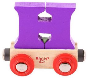 Bigjigs Rail Vagónek dřevěné vláčkodráhy Písmeno K