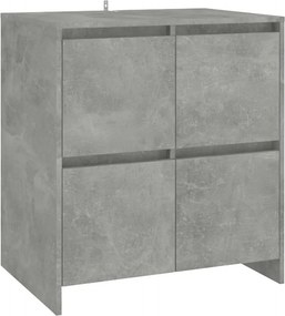 Příborníky 2 ks betonově šedé 70 x 41 x 75 cm dřevotříska 3098092