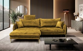 XXXLutz ROHOVÁ SEDAČKA, textil, hořčicově žlutá MID.YOU - Sedací soupravy - 001574006206