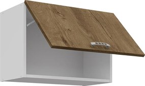 SARA l | horní skříňka 60 OK-40 1F výklopná | 60 cm | bílá/dub lefkas