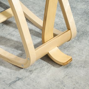 HOMCOM Ergonomická kolenní židle, kolenní stolička, zdravotní židle pro domácnost, kancelář, meditaci, krémová