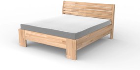 Masivní postel CURYCH - Solwo Design Dřevo a odstín oleje: BUK Cink - Olej odstín BO102, Rozměr spací plochy: 140x200