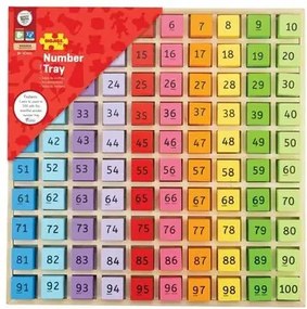 Bigjigs Toys Zásobník Dřevěná čísla / od 3 let