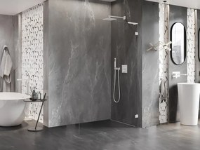 Mexen Lunar L sprchová stěna Walk-in pravá 120 x 200 cm, transparentní 8 mm, bílá - 830L-120-000-20-00-P