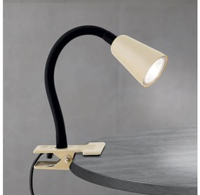 Orion - Flexibilní stolní lampa s klipem DOTTY 1xGU10/10W/230V béžová/černá