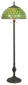 Stojací Tiffany lampa Dries – 51x165 cm