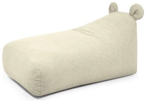 Krémový dětský sedací vak z textilie bouclé Snug 130 Bear – SLOWDOWN