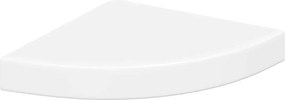 Plovoucí rohové police 4 ks bílé 25 x 25 x 3,8 cm MDF 323897