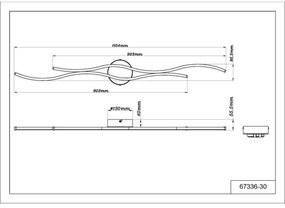 Globo 67336-30 - LED Stropní svítidlo BOYD LED/30W/230V 3000K