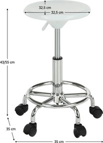 Kondela Židle, bílá/chrom, MABEL 4 NEW