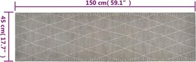 vidaXL Kuchyňská rohožka pratelná 45 x 150 cm [136564] Barva: Černobílý