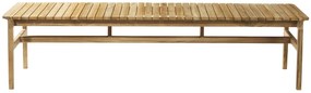 Venkovní lavička z masivního teakového dřeva Sammen M10 pro 3 osoby
