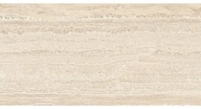 Mexen Neo Travertino Matná rektifikovaná glazovaná gresová dlaždice Crema G1, podlahová a nástěnná 120 x 60 cm