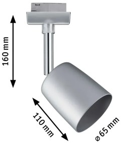Paulmann 95335 Cover, spot pro Urail system, max. 1x10W GU10, matný chrom