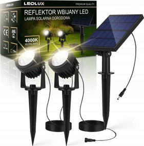 2x Led zahradní zapichovací reflektor Solární Špíz Solární Lampa IP65