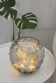 STAR TRADING Světelné dekorativní drátky Light Chain Dew Drop, žlutá barva, kov, plast