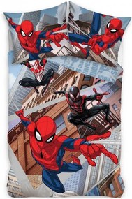 Ložní povlečení Spiderman - motiv Napříč paralelními světy - 100% bavlna renforcé - 70 x 90 cm + 140 x 200 cm