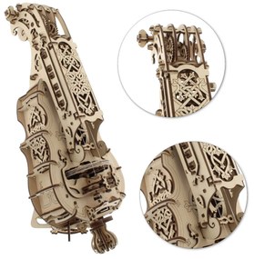 Ugears 3D dřevěné mechanické puzzle Niněra (Hurdy-Gurdy)