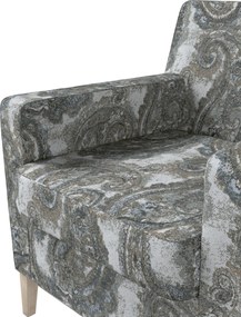 Potah na křeslo IKEA Karlstad barva vícebarevná látka pletený vzor, vzorované