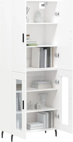 Skříň highboard bílá 69,5 x 34 x 180 cm kompozitní dřevo 3195747