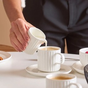 Set cukřenky a konvičky na mléko Ora Gloss – Salt&amp;Pepper