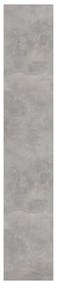 Petromila Knihovna / dělicí stěna betonově šedá 80x30x166 cm dřevotříska