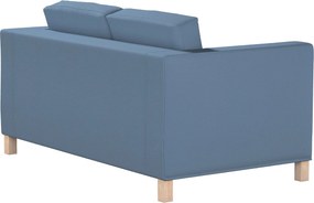Potah na pohovku IKEA  Karlanda 2-místná, krátký barva modrá látka pletený vzor