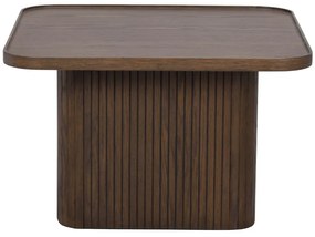 Hnědý dubový konferenční stolek ROWICO SULLIVAN 60 x 60 cm