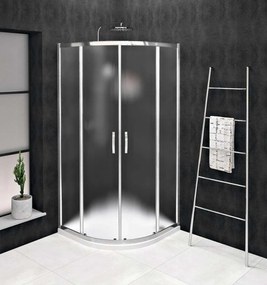Gelco Sigma - Sprchový kout Simply čtyřdílný 90x90 cm, Coated Glass, lesklý hliník/sklo Brick GS6590