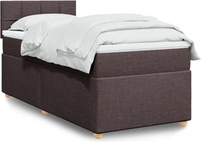 Box spring postel s matrací tmavě hnědá 80x200 cm textil 3286510