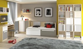 Casarredo - Komfort nábytek Komoda REPENS 08, 1D3S, buk fjord/bílá/šedá