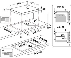 Whirlpool AKT8090/NE Sklokeramická varná deska