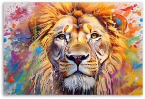 Gario Obraz na plátně Lev a barvy Rozměry: 60 x 40 cm