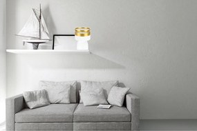 Stolní lampa Intense Gold, 1x textilní stínítko (výběr ze 6 barev), (výběr ze 3 barev konstrukce)