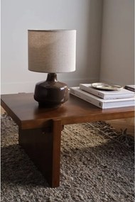 Hnědá/krémová keramická stolní lampa (výška 29 cm) Laila – Jotex