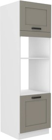STL 60 cm skříňka vysoká 2D na mikrovlnnou a pečící vestavnou troubu LUNA Barevné provedení LUNA: Bílá / Bílá