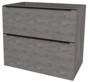Mereo Mailo, koupelnová skříňka 101 cm, černé madlo, Multidecor, Beton tmavě šedý CN592SBBET2