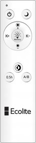 Ecolite Bílé závěsné LED svítidlo kulaté 40W s DO WMKL02R-40W/LED-BI