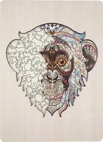 GRAFIX Obrysové puzzle Opice / 133 dílků / od 7 let