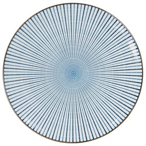 Jídelní talíř s modrým zdobením BlueLine - Ø 26 cm