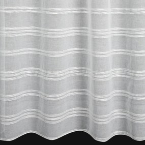ZÁCLONA NA KROUŽCÍCH DOLY 140X250 CM BÍLÁ
