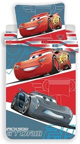JERRY FABRICS Povlečení Cars 95 grey micro Polyester 140/200, 70/90 cm