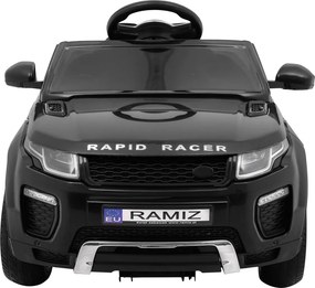 Ramiz Elektrické autíčko Rapid Racer pro děti, černé SUV + dálkové ovládání