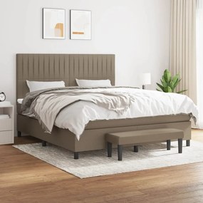 Box spring postel s matrací taupe 180x200 cm textil 3136777